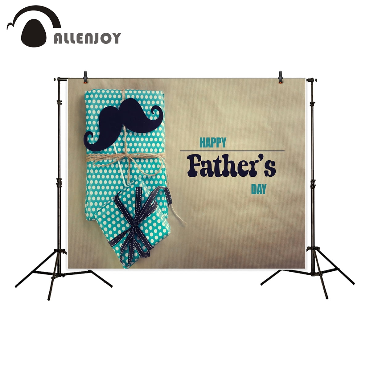 Allenjoy backgrounds for photo studio gifts Moustache happy father's ...