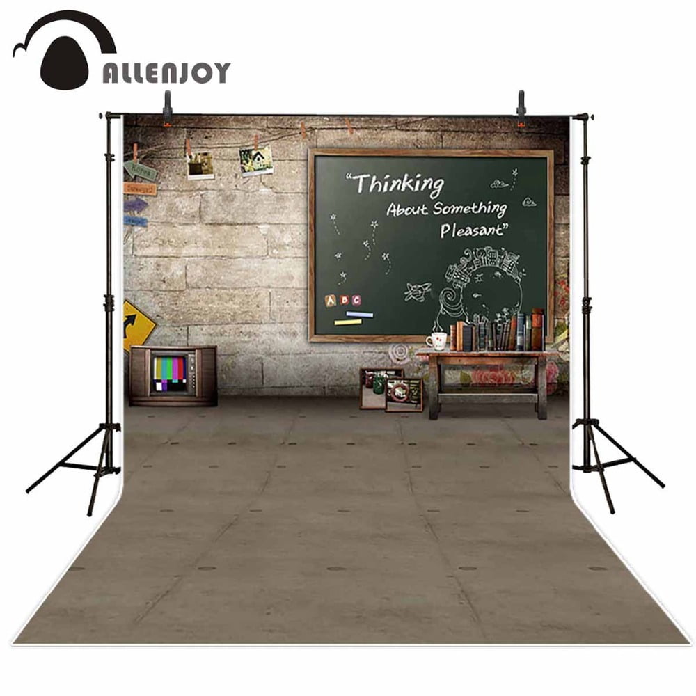 Allenjoy backgrounds for photography studio Blackboard books backdrop ...