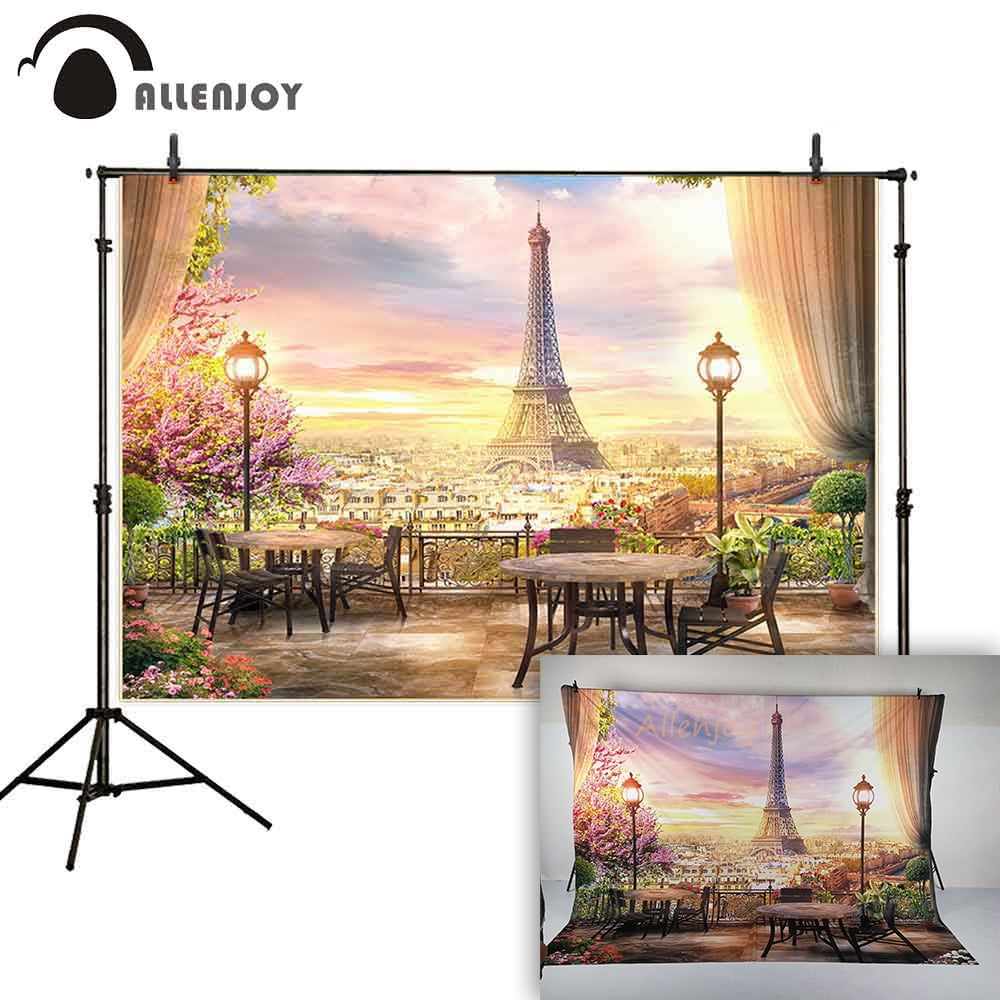 Allenjoy backgrounds for photography studio Eiffel Tower Paris view ...