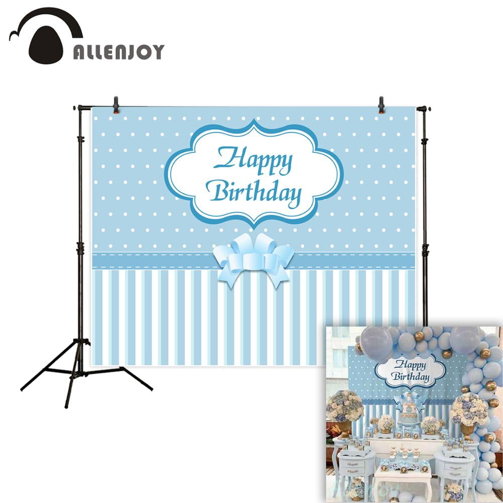 Allenjoy backgrounds for photography studio baby blue stripes Bowknot ...