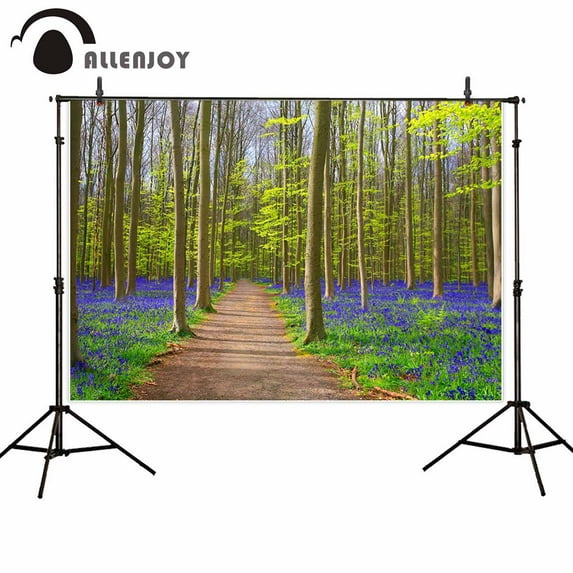 Allenjoy backgrounds for photography studio beautiful forest path ...