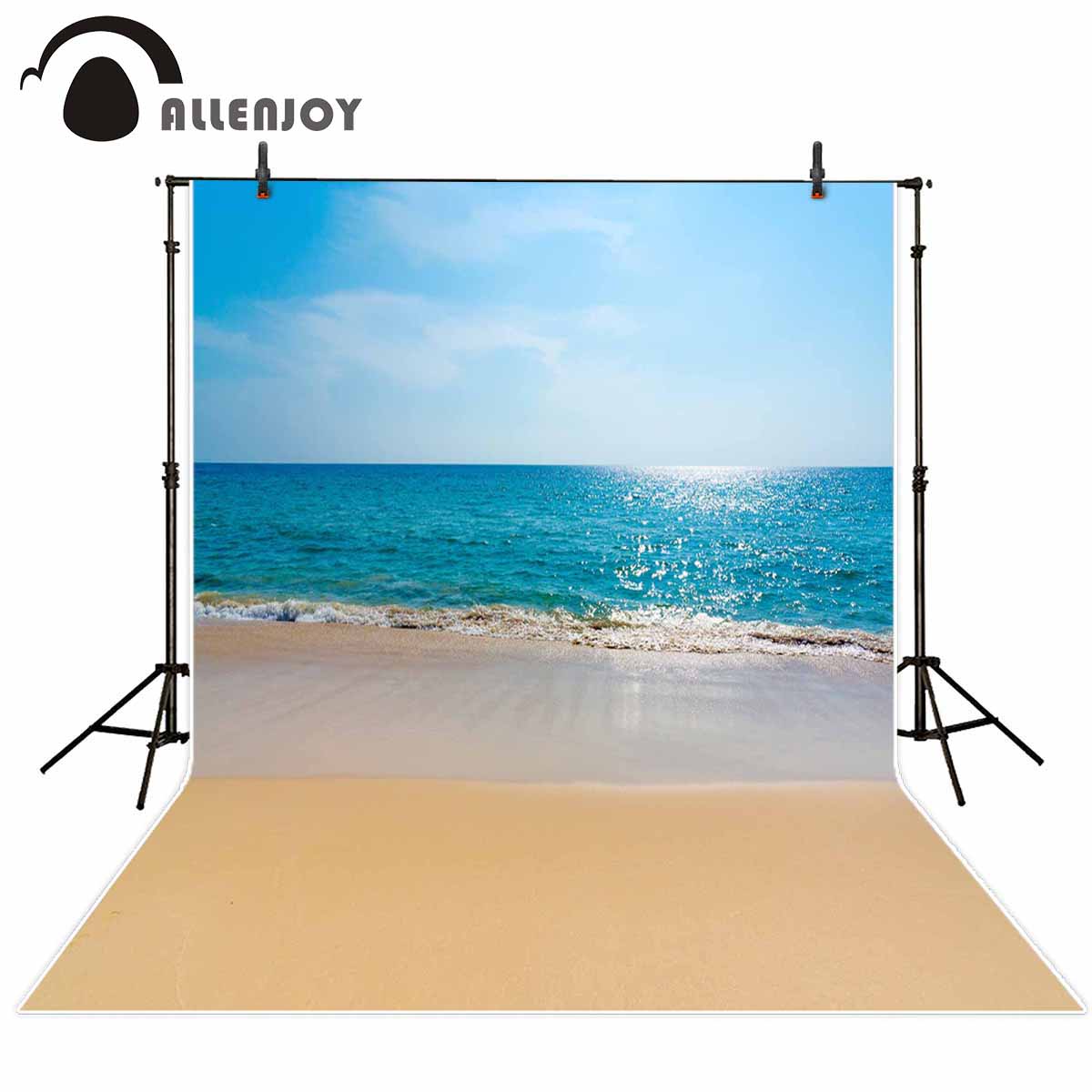 Allenjoy backgrounds for photography studio blue sky beach landscape ...