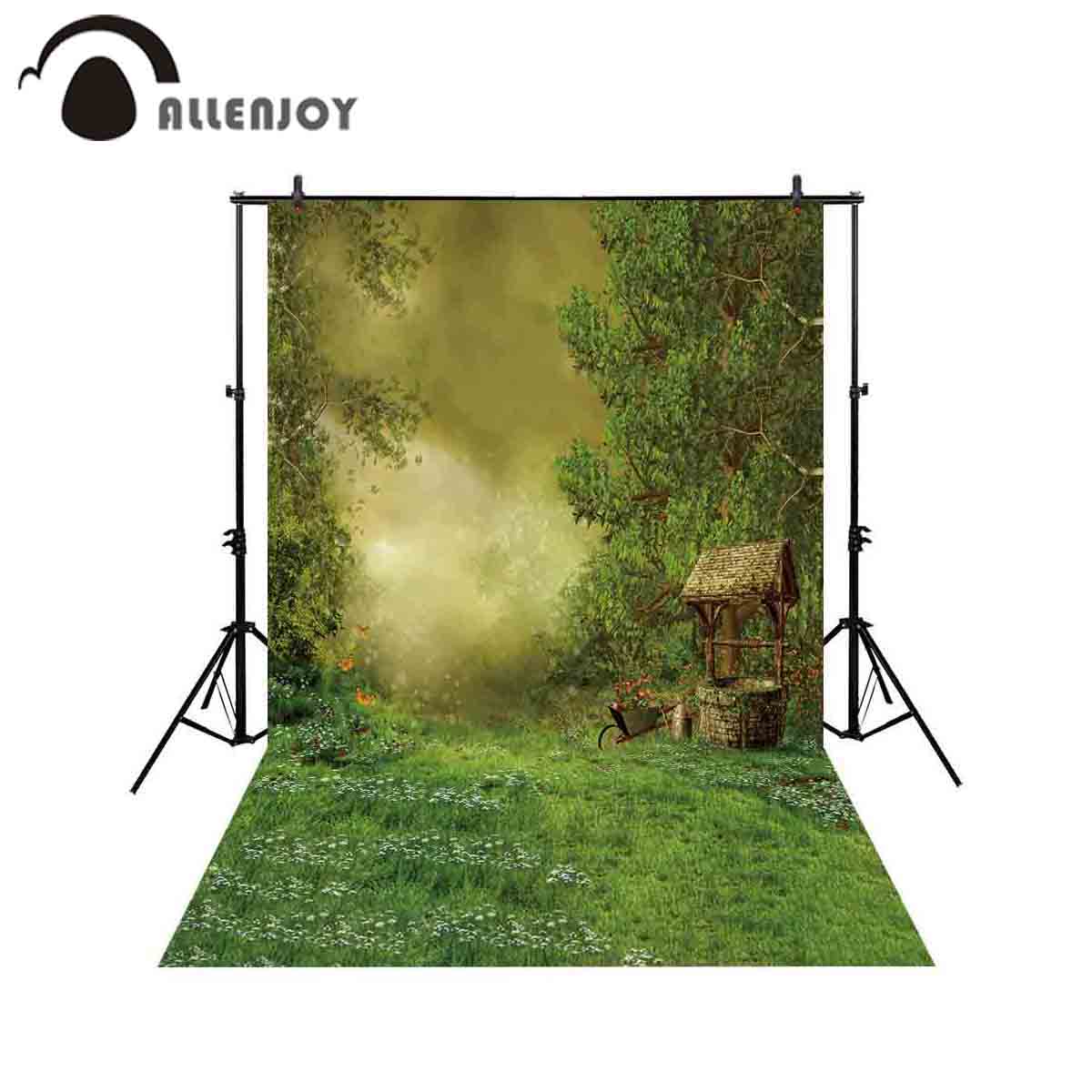 Allenjoy backgrounds for photography studio village garden flower lawn ...