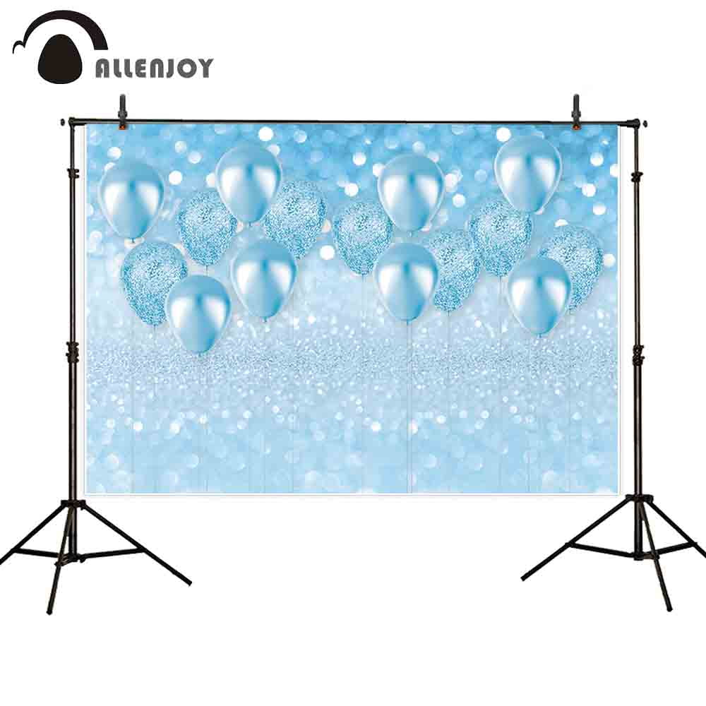 Allenjoy bokeh glitter photographic backdrop sparkles hola sand blue ...