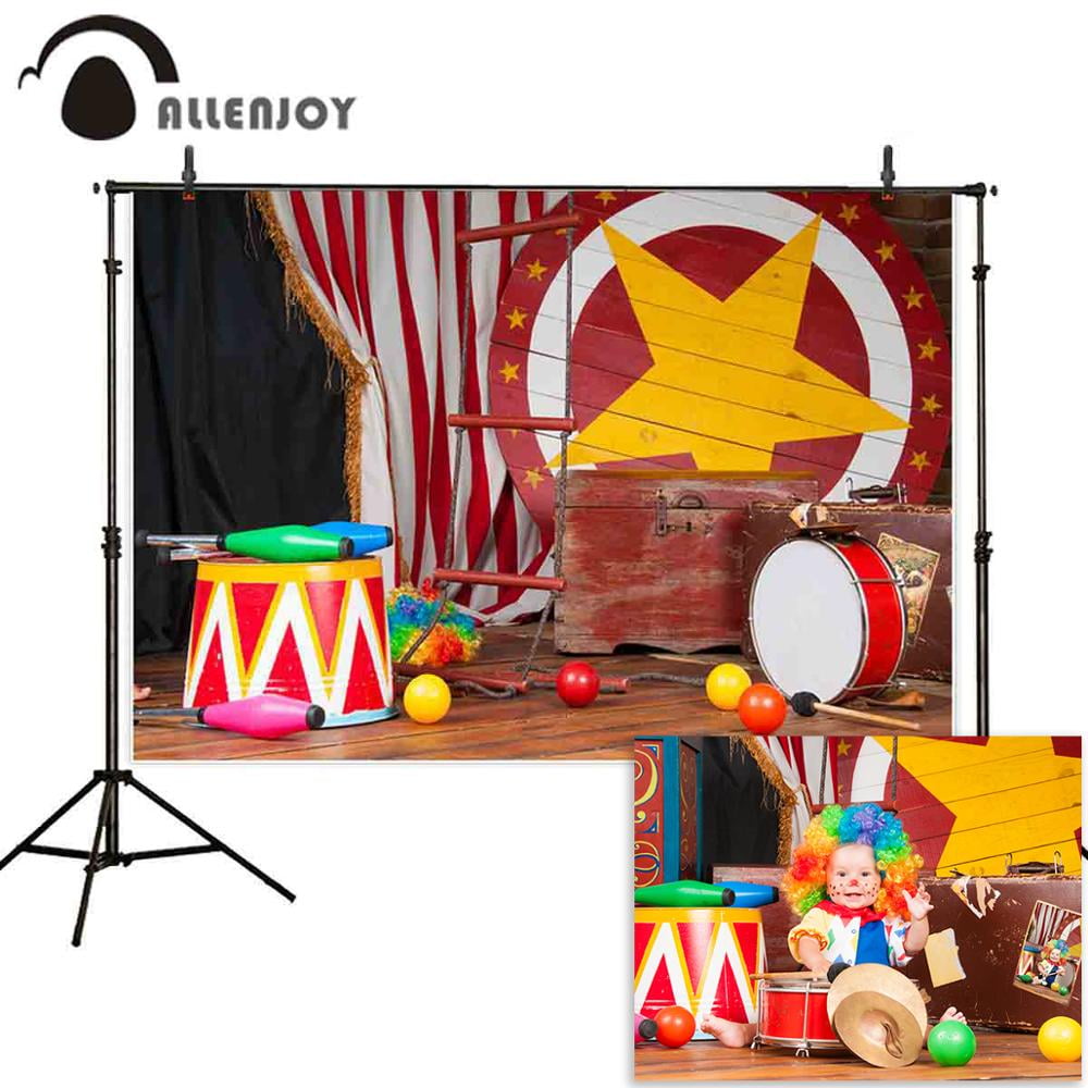 Allenjoy circus backdrop Tent drum wooden box sand hammer rope ladder ...