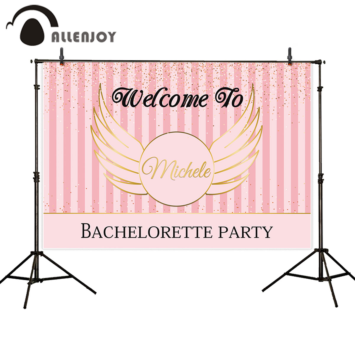 Allenjoy girl photography background welcome to Bachelorette party pink ...