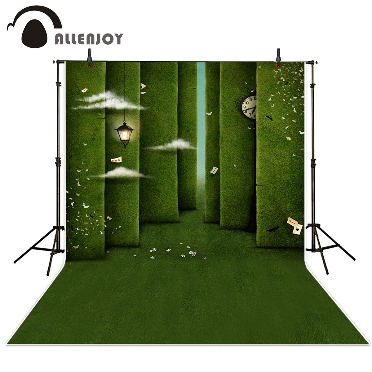 Allenjoy green pink photography backdrops cloud light maze new arrival ...
