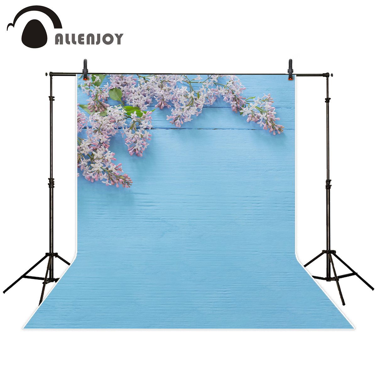 Allenjoy kids background for photography Blue wooden board pink white ...