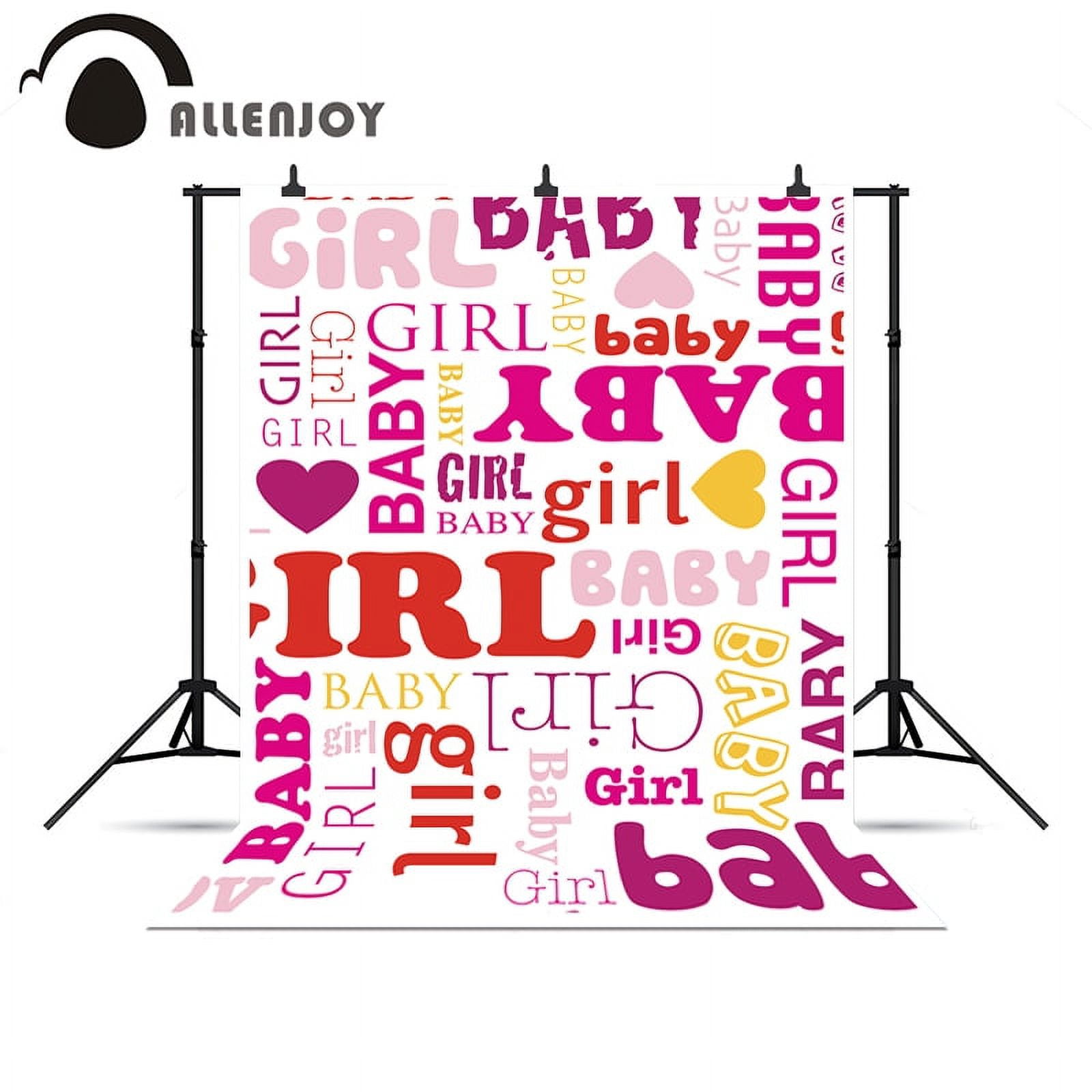 Allenjoy photo backdrops Baby shower pink cute custom made backgrounds ...