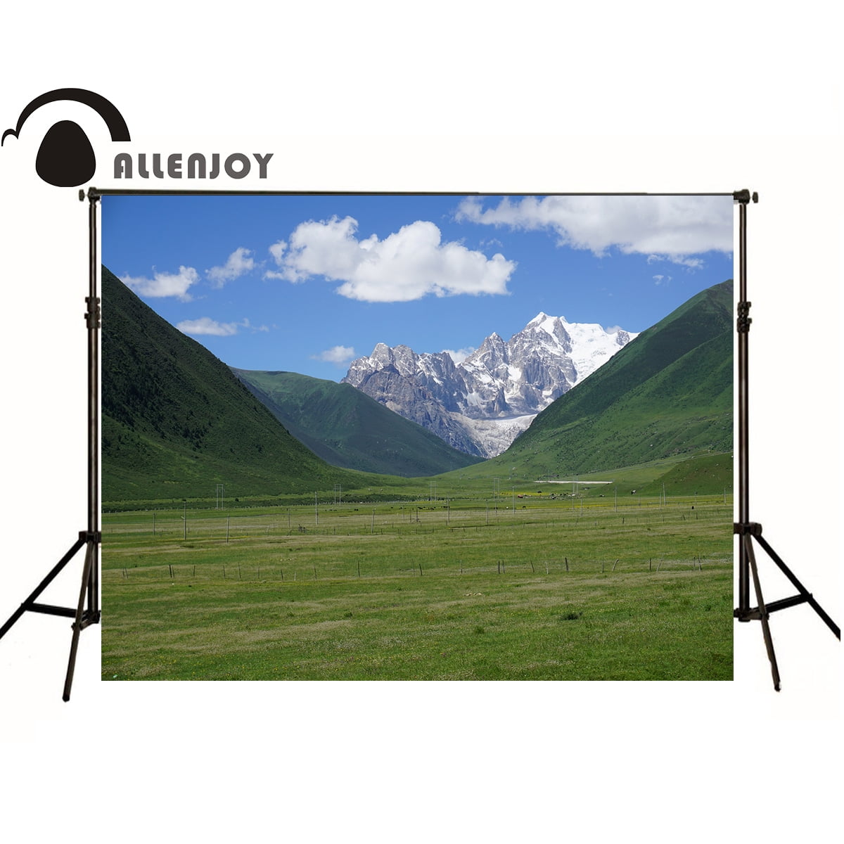 Allenjoy photographic background Natural beauty of snow-capped ...