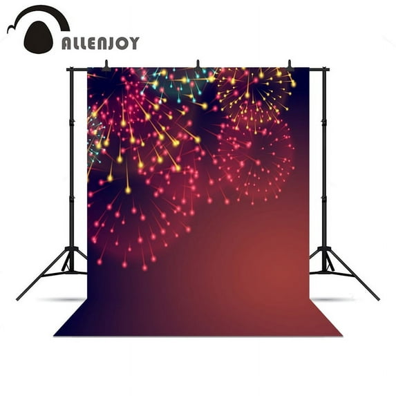 Allenjoy photographic background happy New year vinyl red fireworks ...