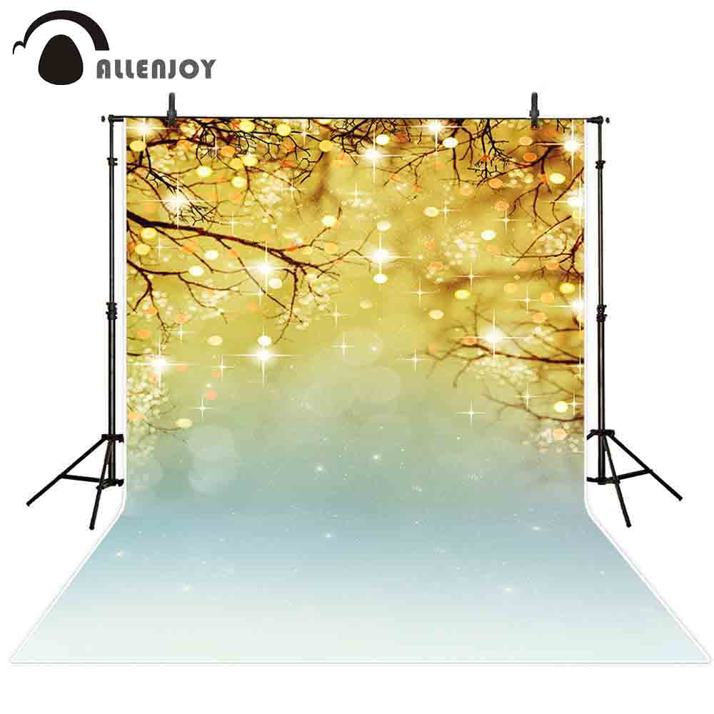 Allenjoy photography backdrop Christmas tree forest bokeh glitter ...