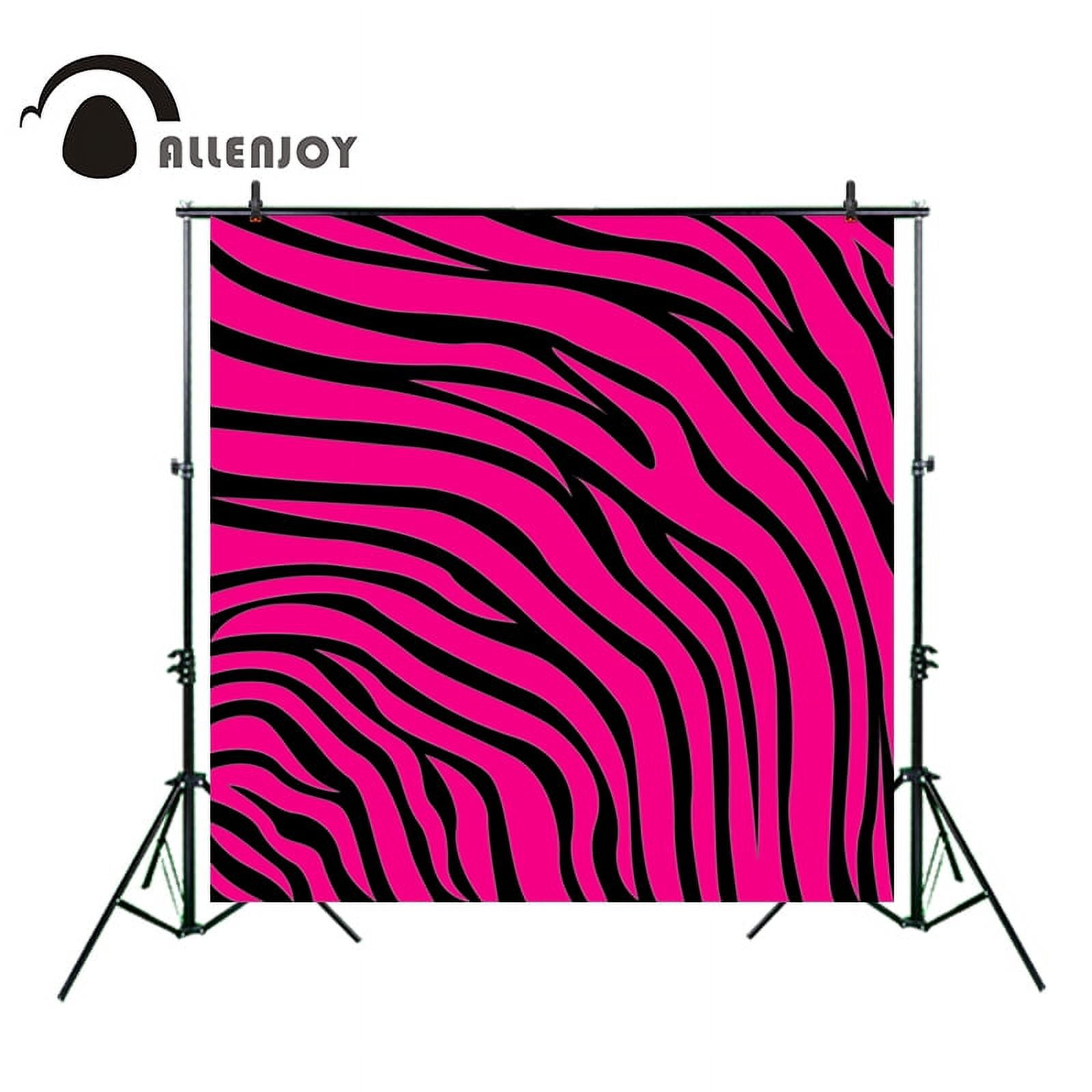 Allenjoy photography backdrop Fluorescent zebra pattern red and black ...