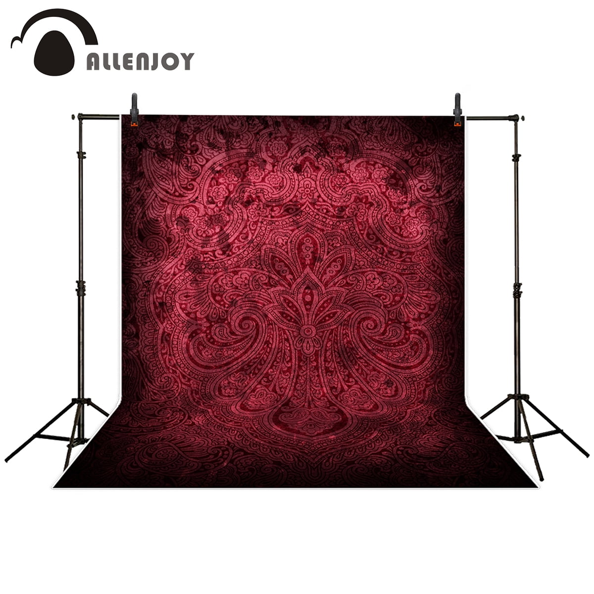 Allenjoy photography backdrop Red vintage style pattern European ...