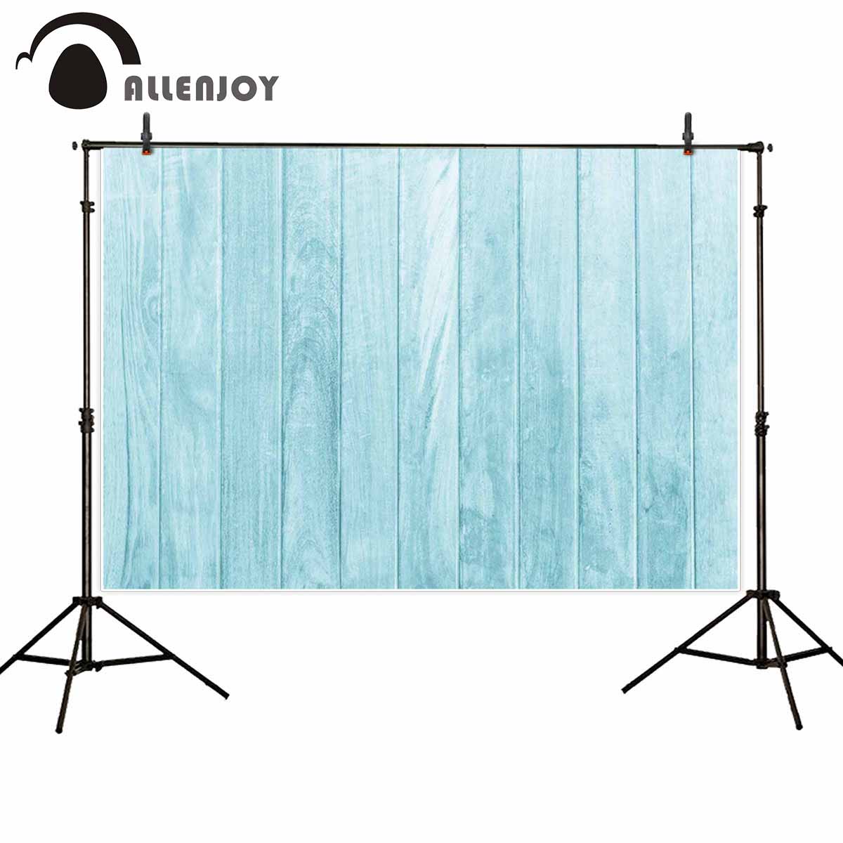 Allenjoy photography backdrop baby blue wooden board decoration summer ...