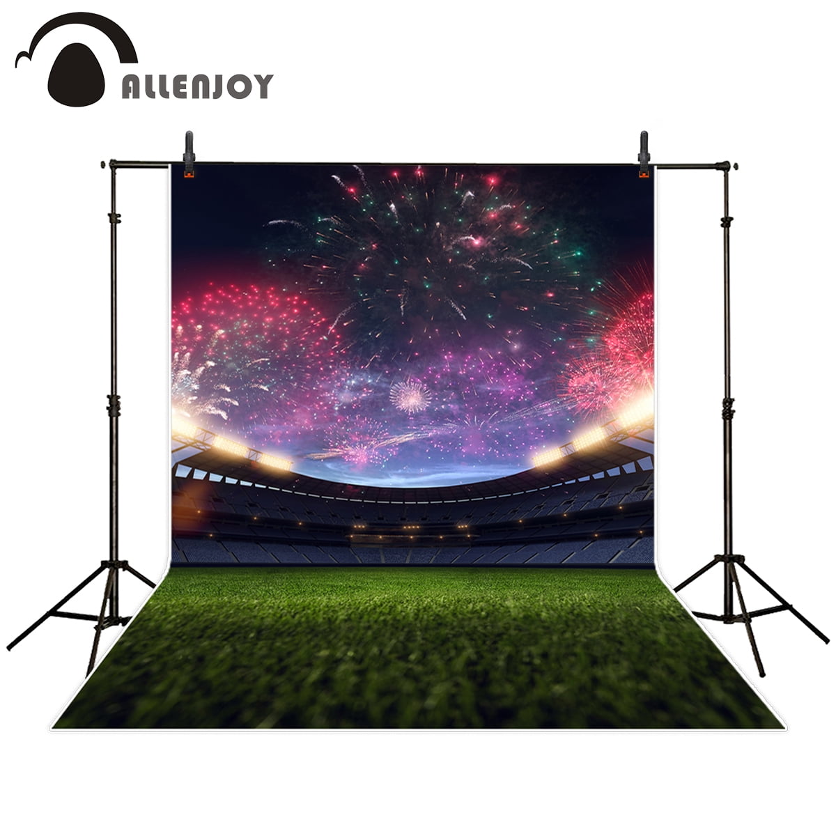Allenjoy photography backdrop stadium night light fireworks celebration ...