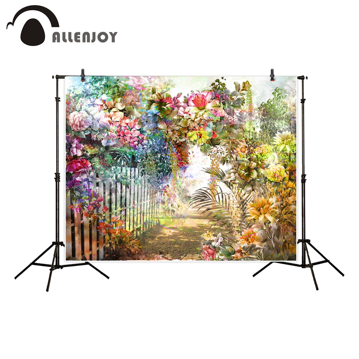 Allenjoy photography backdrop watercolor painting spring multicolored ...