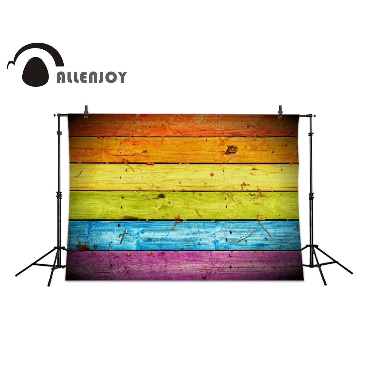 Allenjoy photography backdrops Bright colors floor wood brick wall ...
