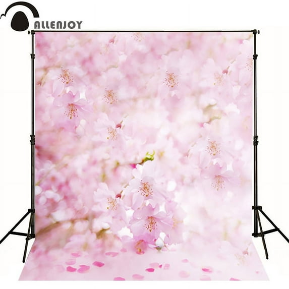 Allenjoy photography backdrops Pink flower's hazy beauty backgrounds ...