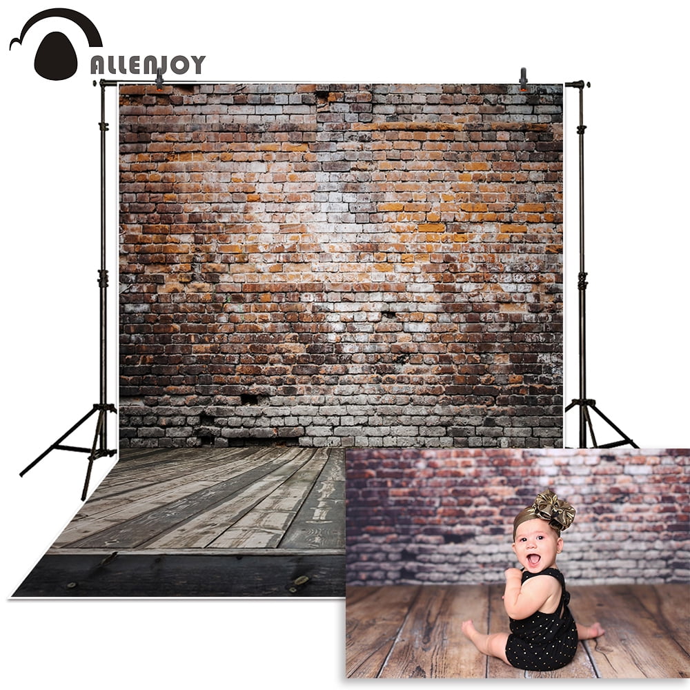 Allenjoy photography backdrops broken wooden brick wall photographic ...