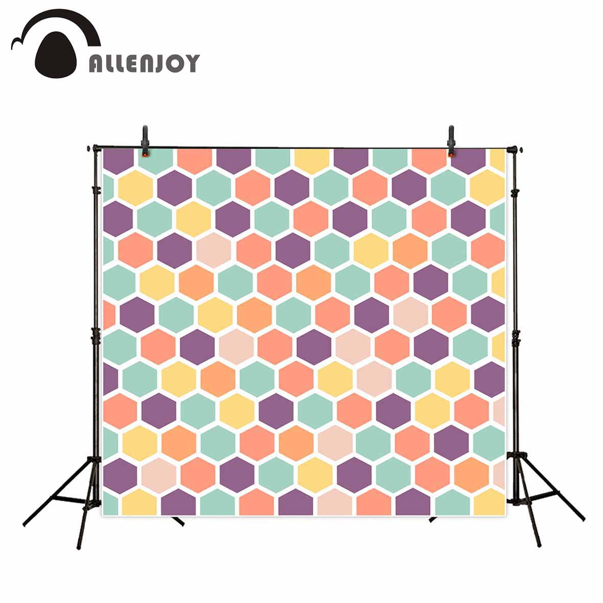 Allenjoy photography background Cellular pattern colorful rules ...