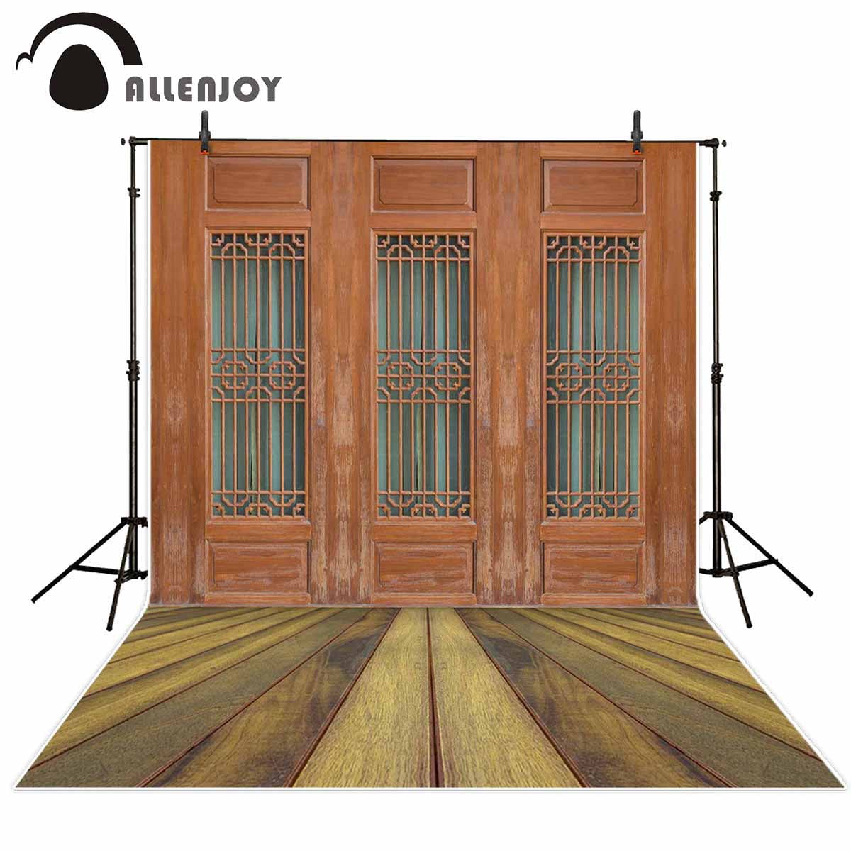 Allenjoy photography background vintage Chinese style wooden doors ...