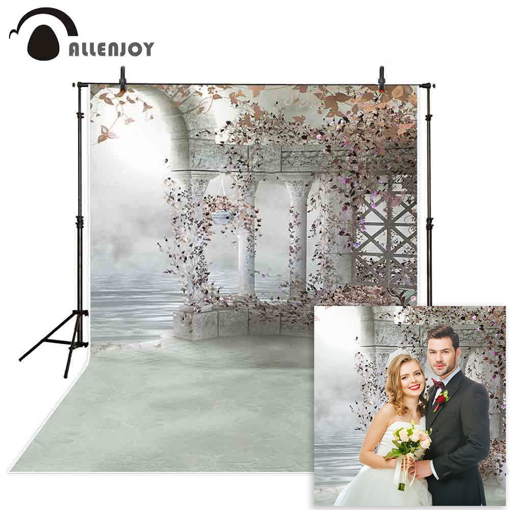 Allenjoy photography background wonderland arch garden palace flower ...