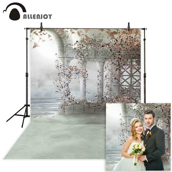 Allenjoy photography background wonderland arch garden palace flower ...