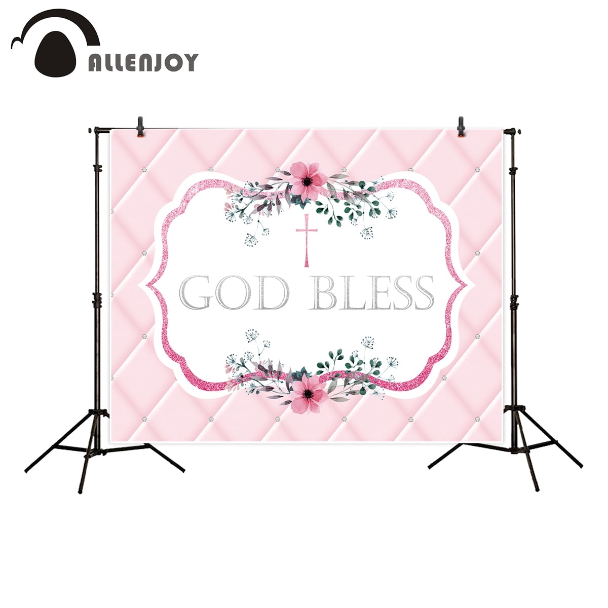 Allenjoy professional photography background Pink headboard flower ...