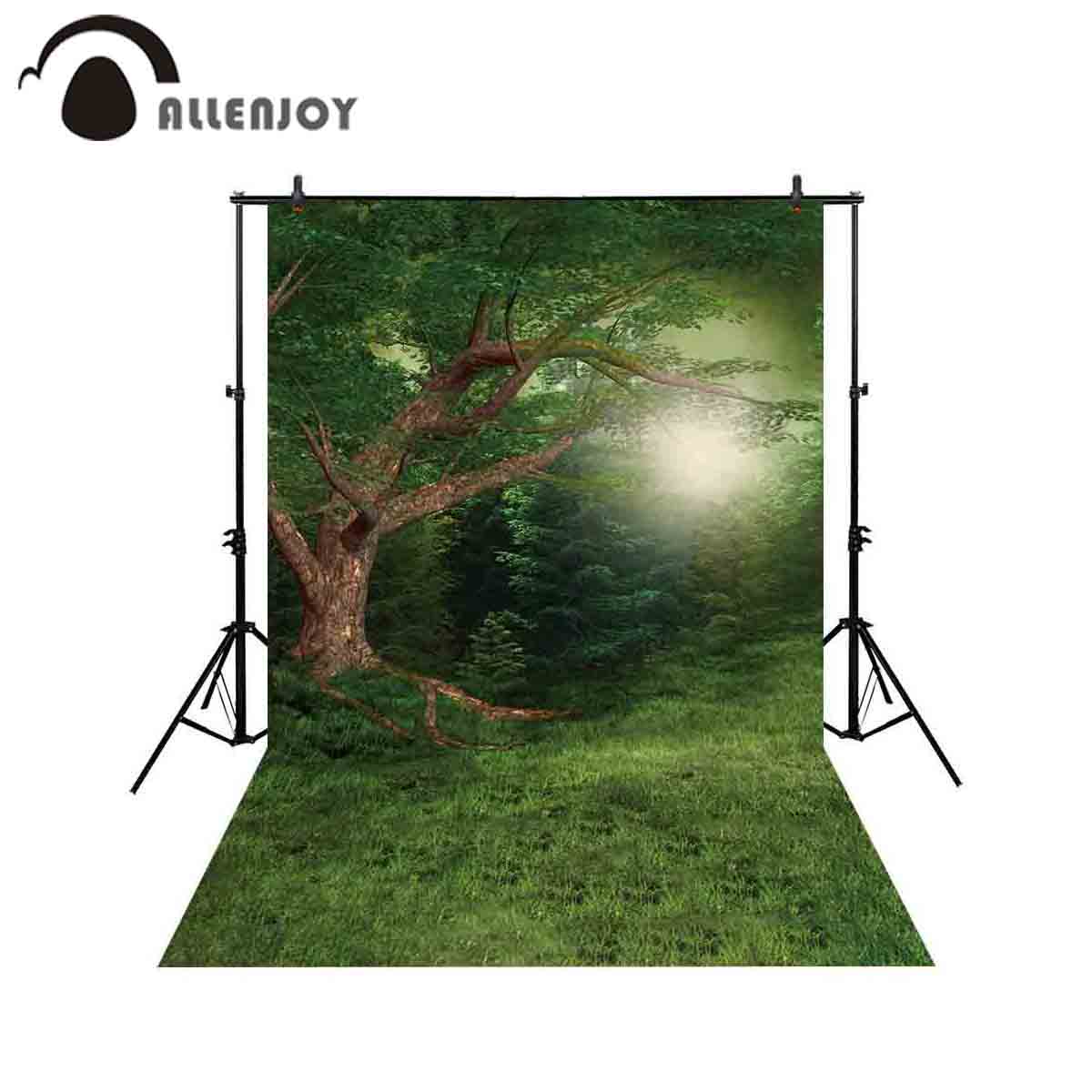 Allenjoy professional photography background sunrise green forest ...