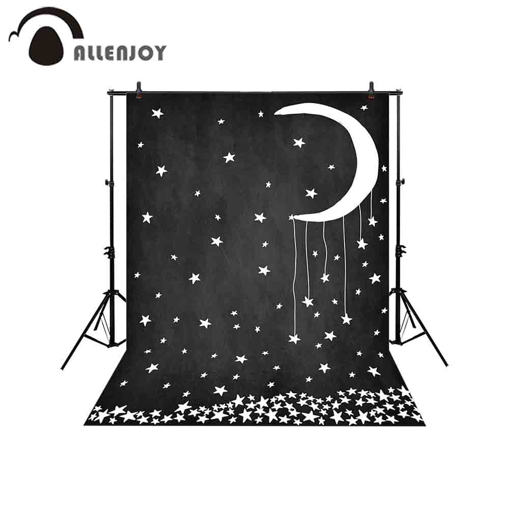 Allenjoy professional photography background white moon stars ...