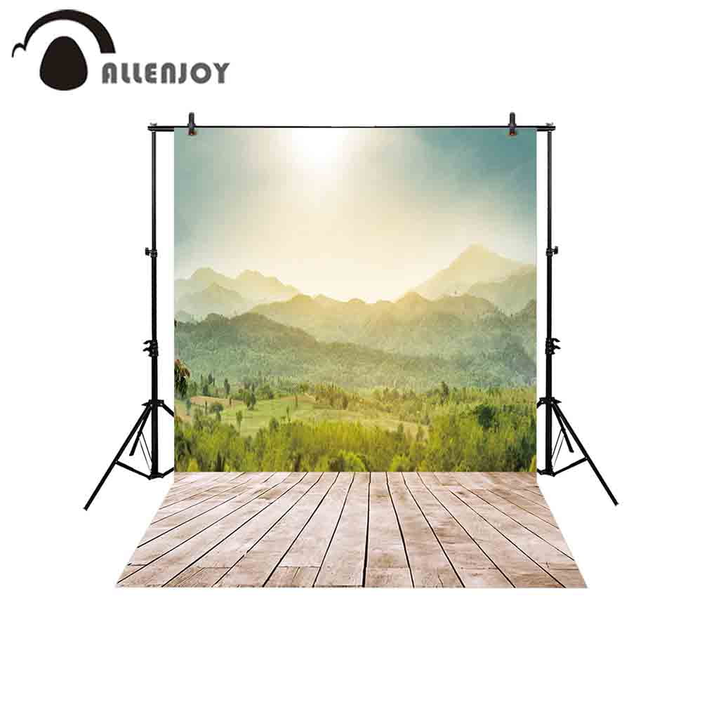 Allenjoy professional photography background woodboard floor mountain ...
