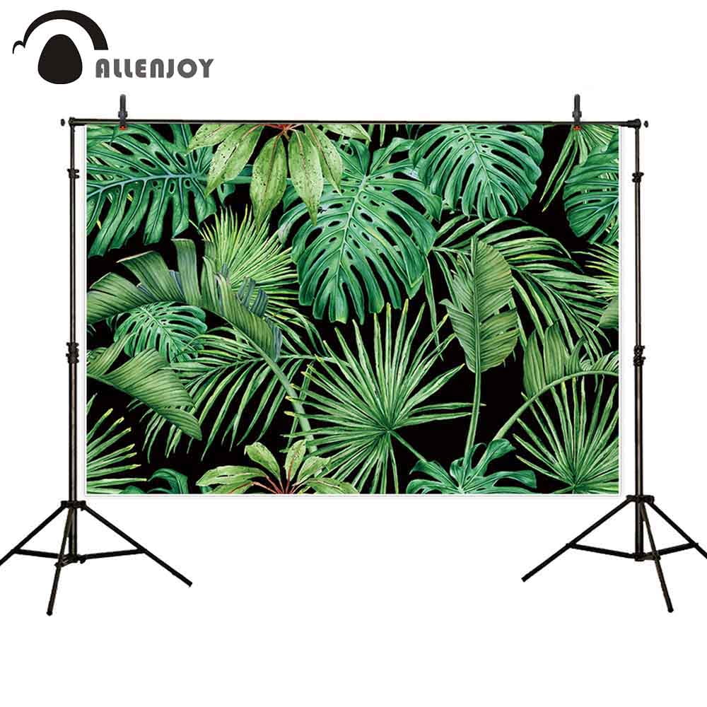 Allenjoy spring jungle photography party custom backdrop tropical palm ...