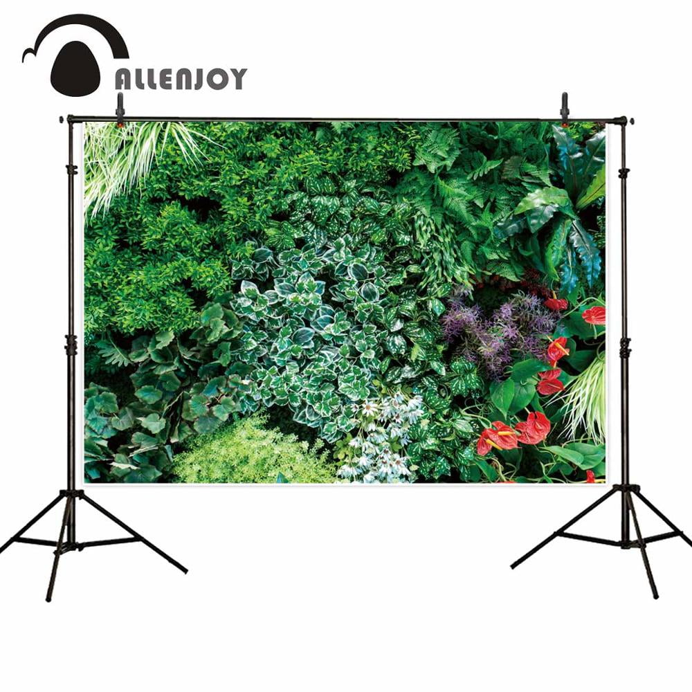 Allenjoy summer tropical backdrops for photography plants wall garden ...