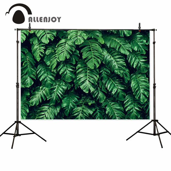 Allenjoy summer tropical backdrops for photography plants wall garden ...