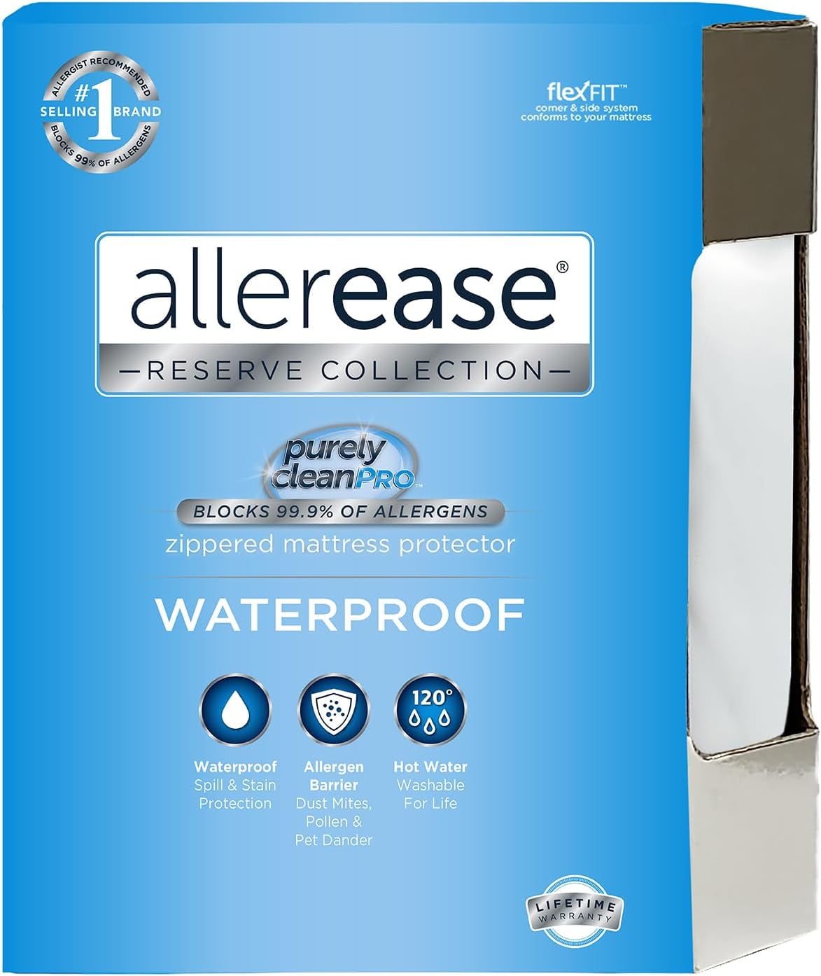 AllerEase Waterproof Mattress Protector Stain Protection King Size ...