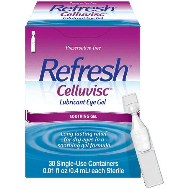Allergan Refresh Dry Soothing Liquid, 30-Count Celluvisc Eye Drops for ...