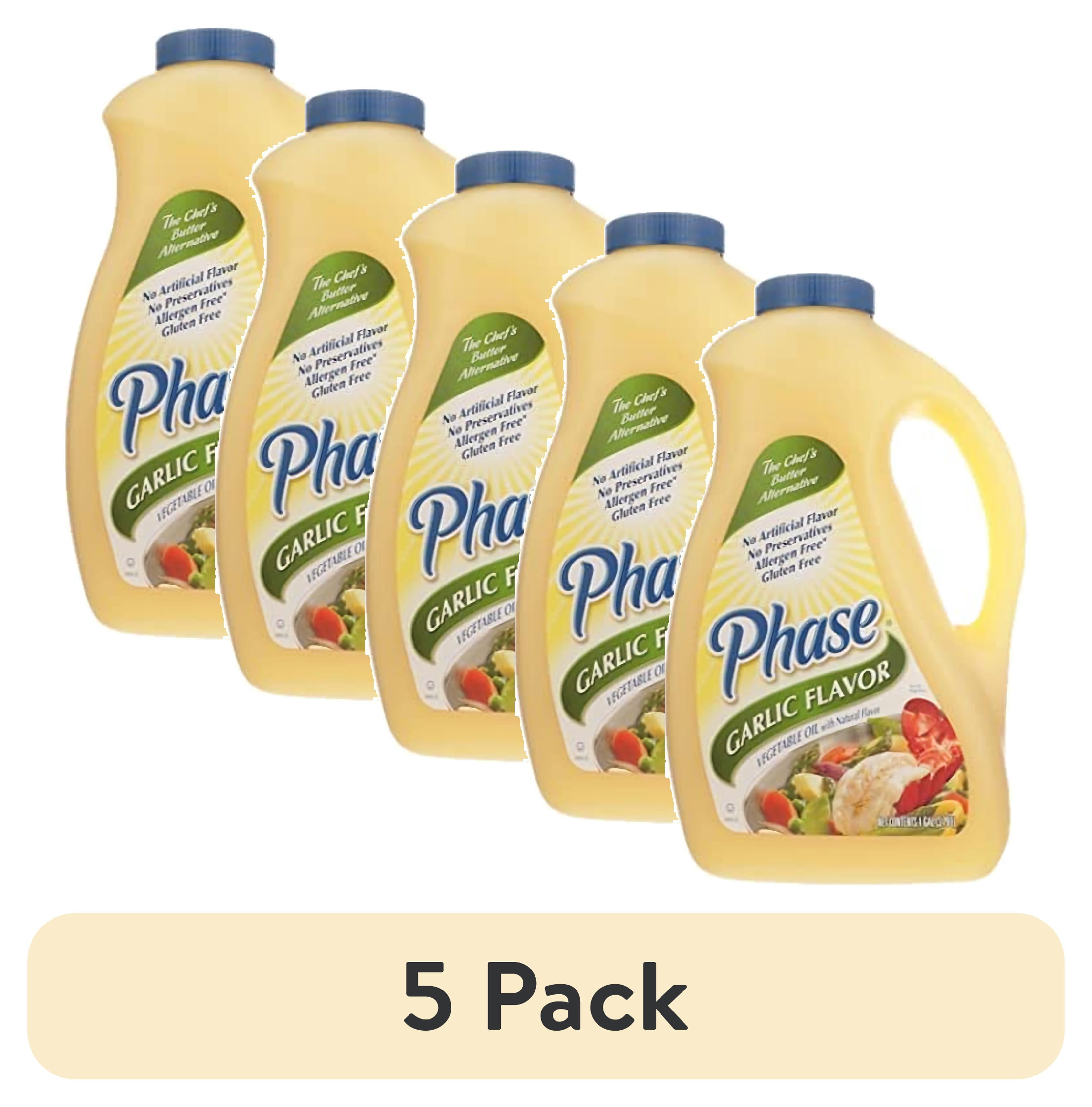 (5 pack) Allergen Free Vegetable Oil with Natural Flavor by Phase | 1 ...