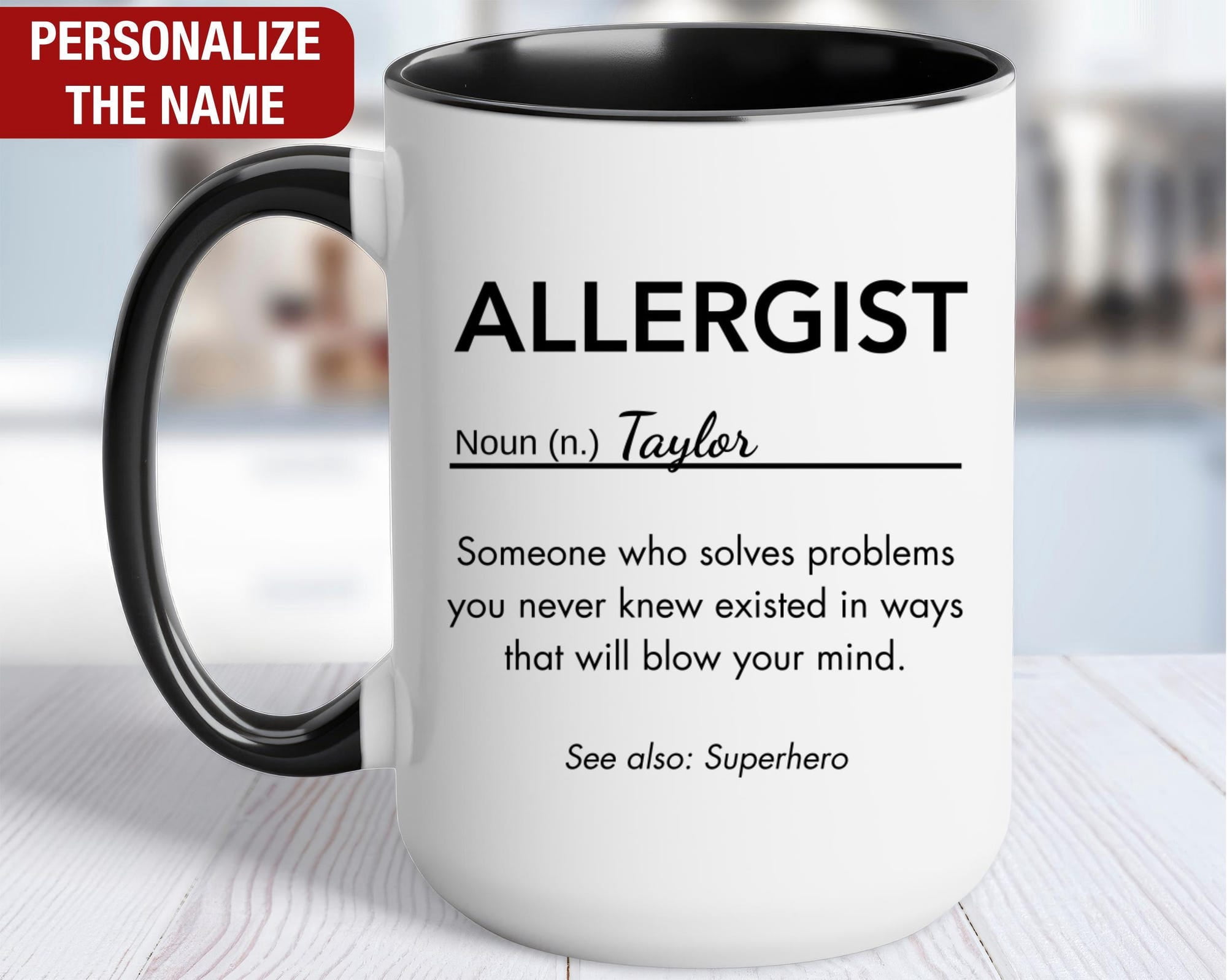 Allergist Mug Personalized Allergist Definition Gift - Walmart.com