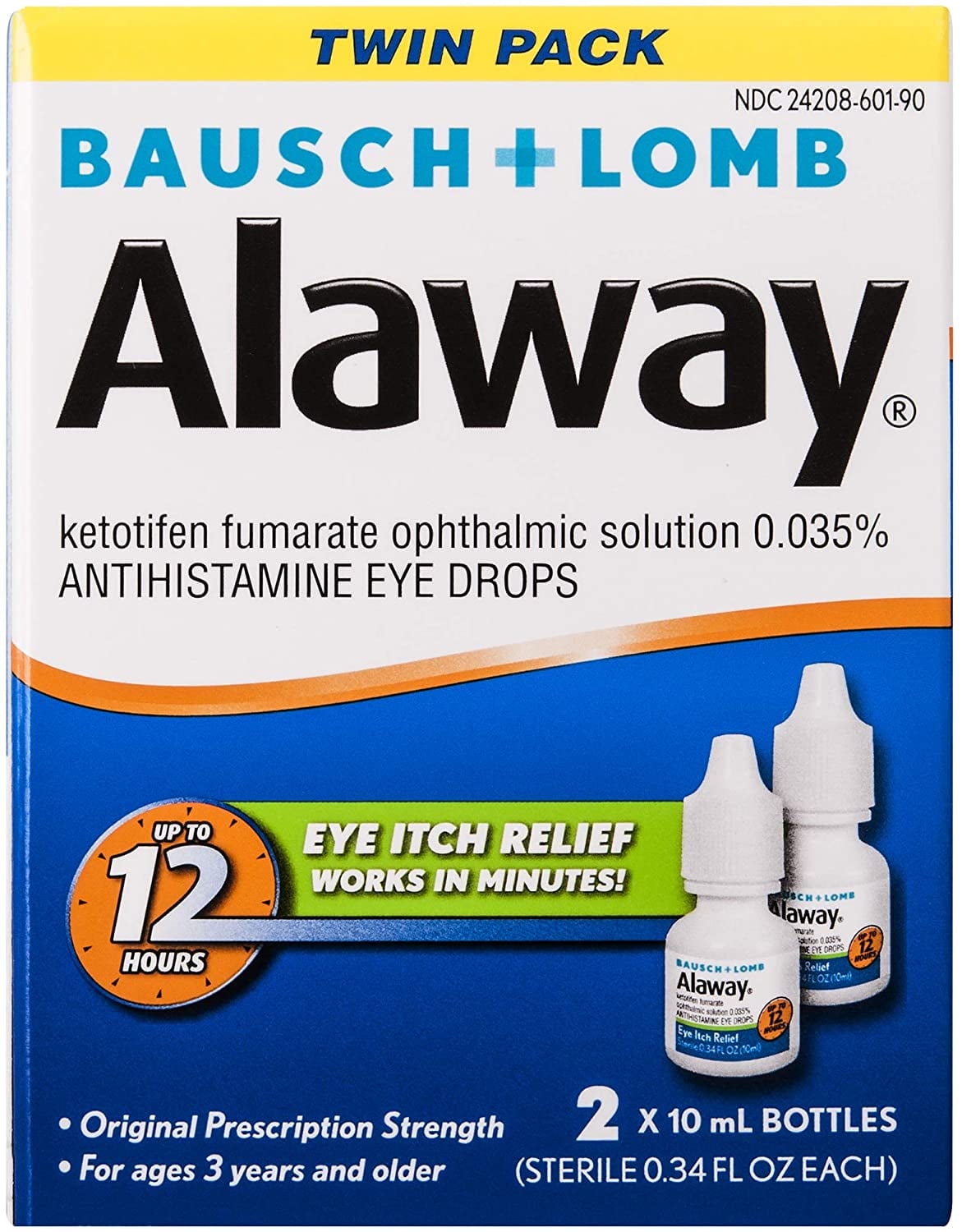 Alaway Allergy Eye Drops, Antihistamine Relief for Itchy Eyes, 10 mL ...