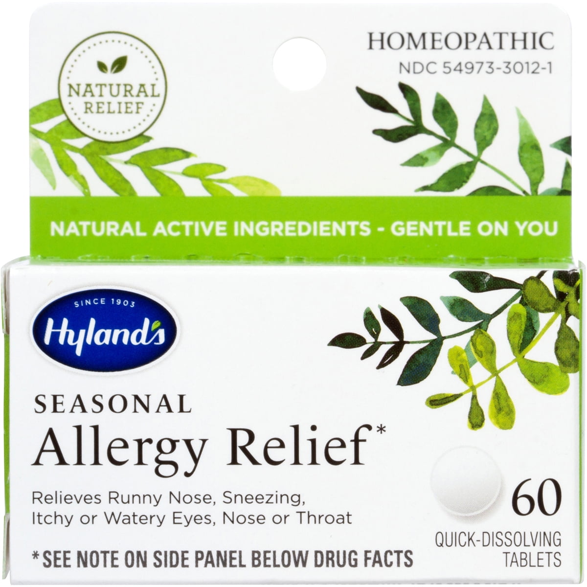 Allergy Pills by Hyland's Naturals, Non Drowsy Seasonal Allergy Relief ...