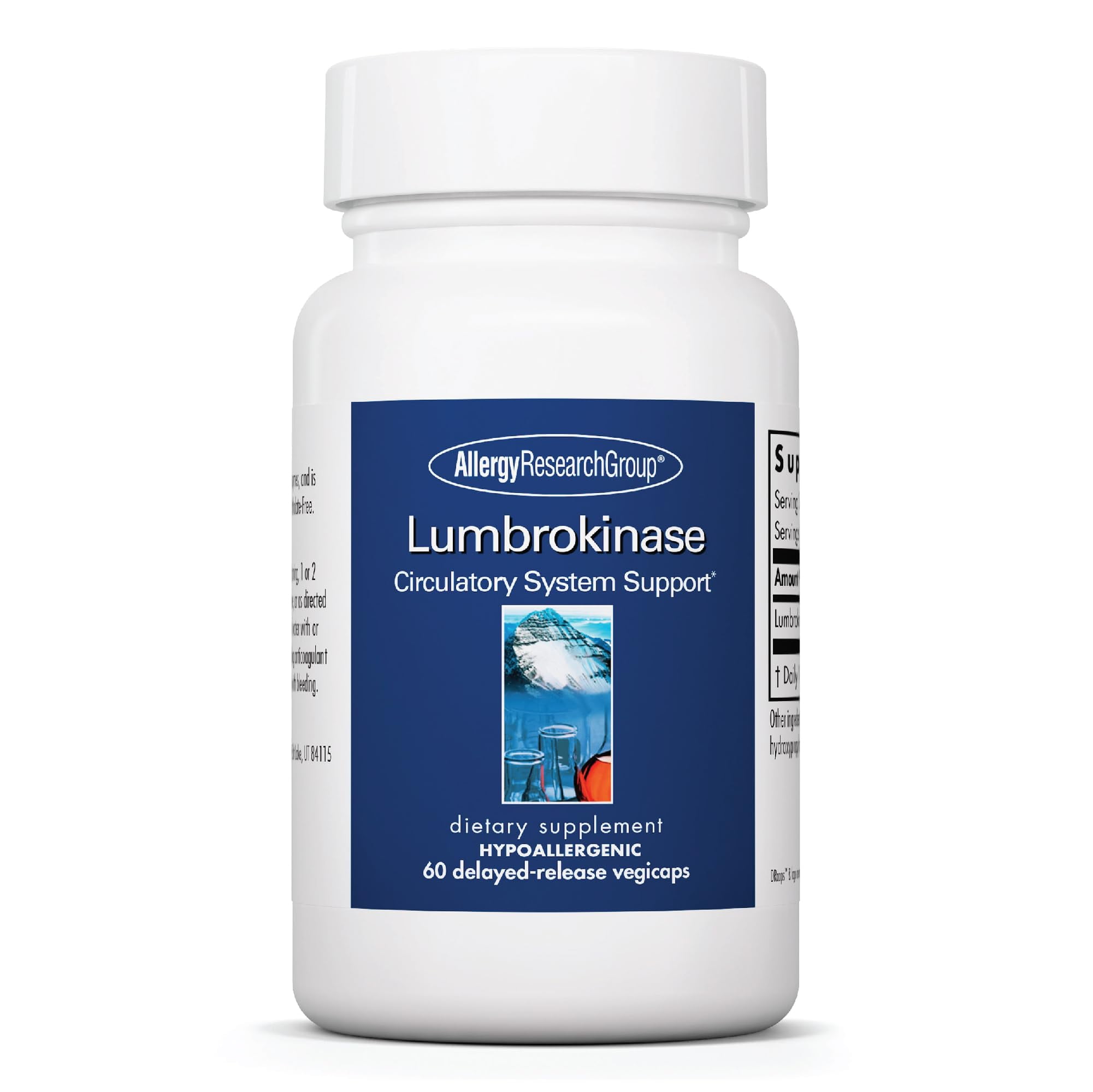Allergy Research Group Lumbrokinase Supplement - Enzyme for Circulatory ...