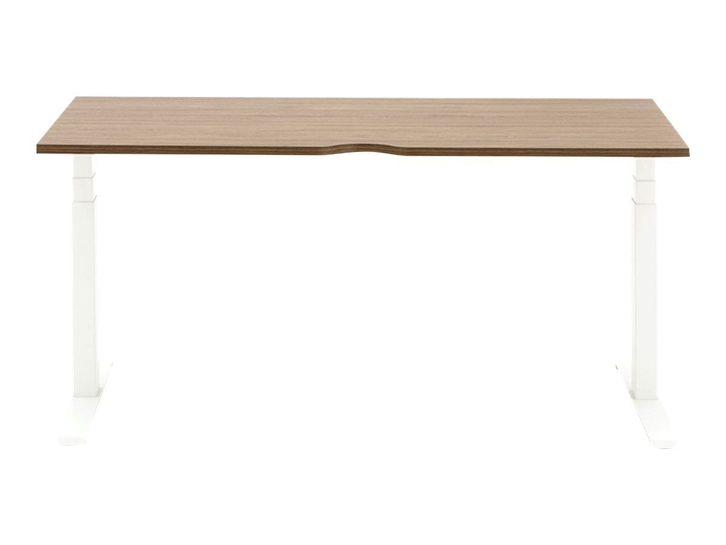 Allermuir Slide - Sit/standing desk - rectangular with contoured side ...