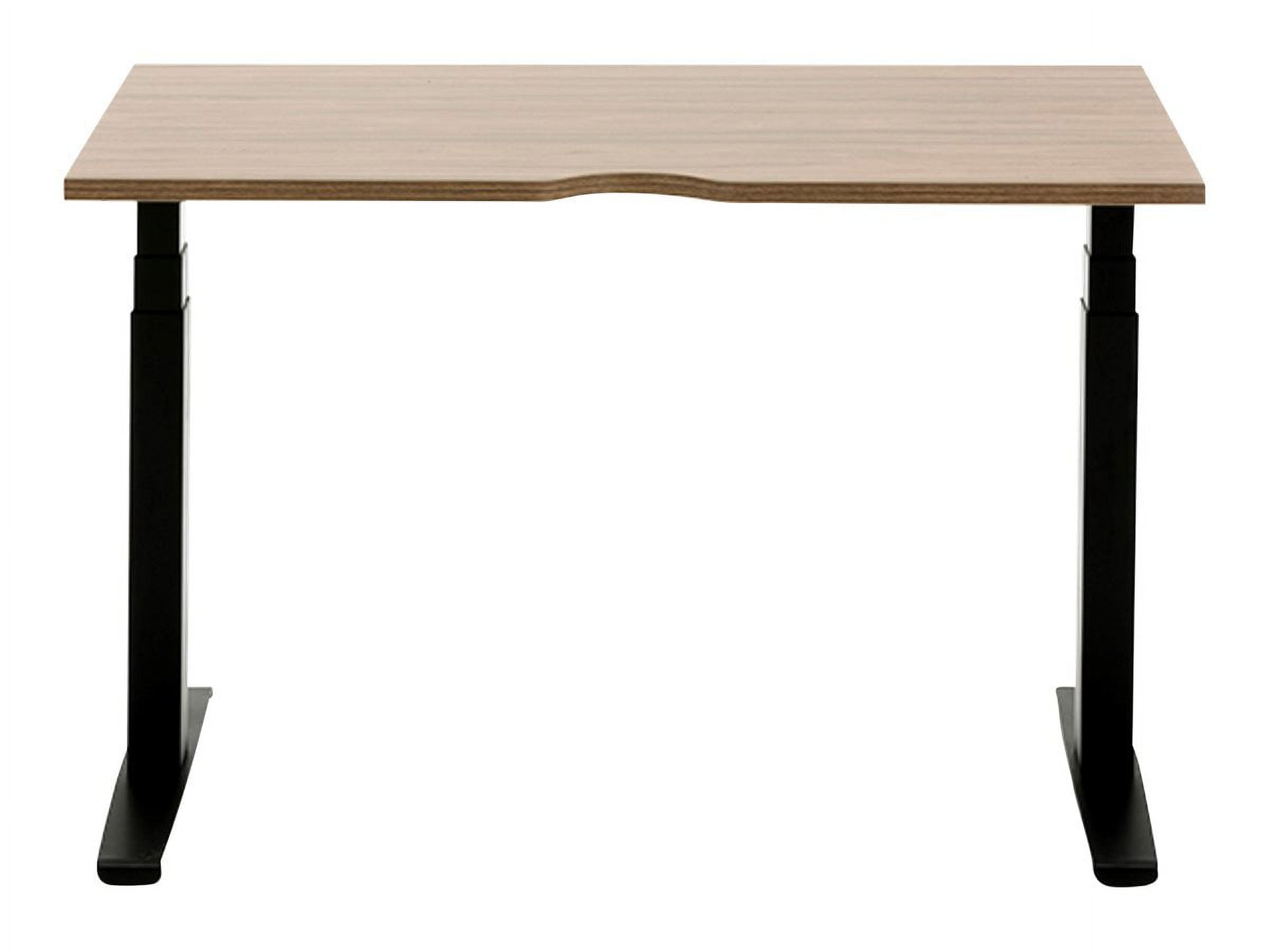 Allermuir Slide - Sit/standing desk - rectangular with contoured side ...