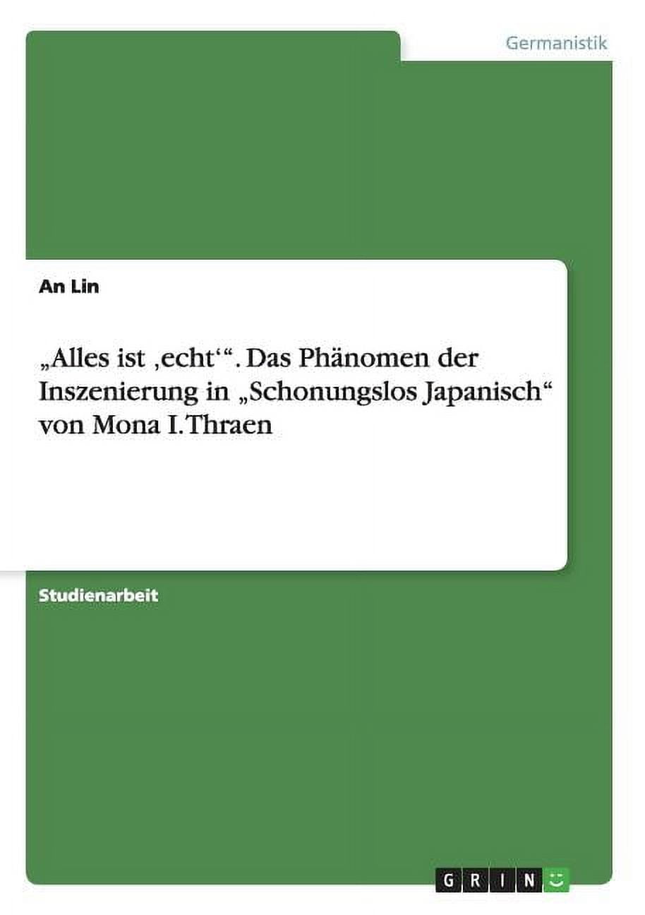 "Alles ist 'echt'". Das Phänomen der Inszenierung in "Schonungslos ...