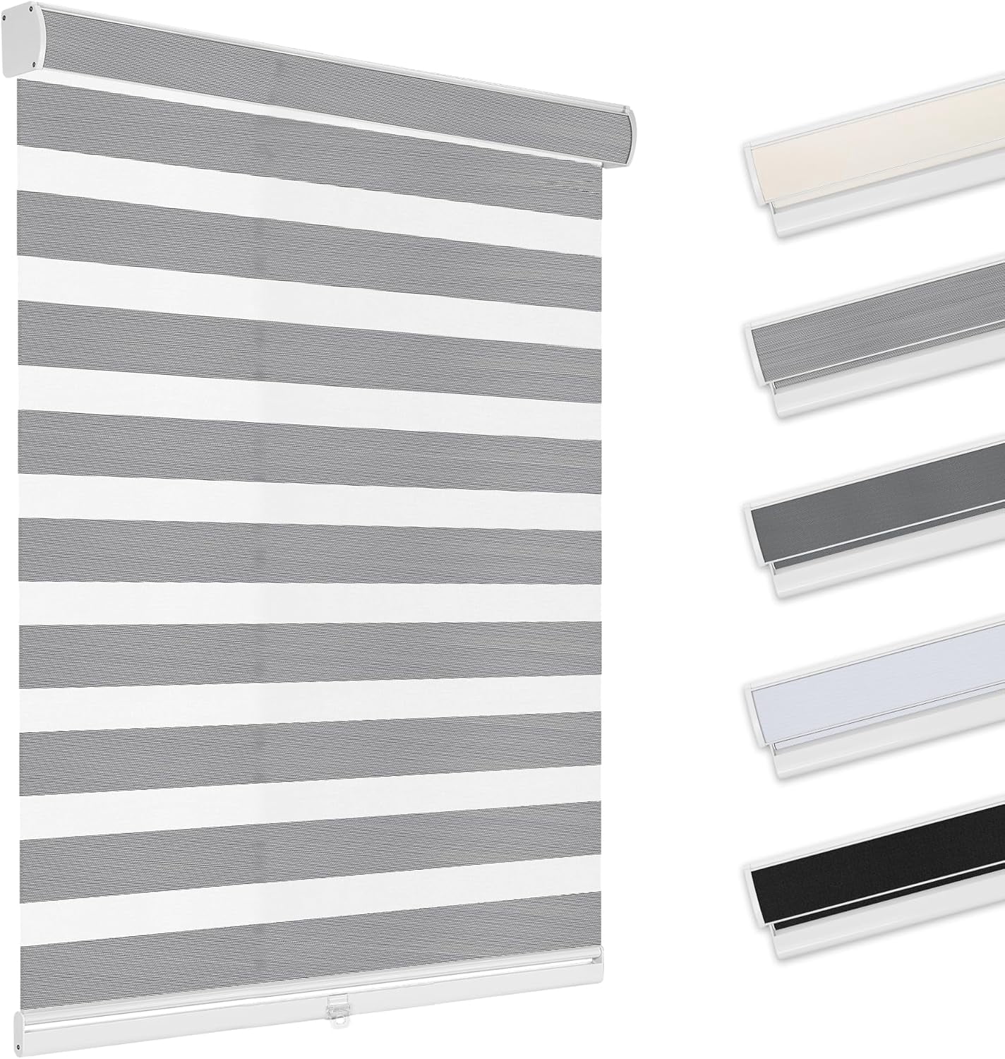 Allesin Zen Cordless Zebra Blinds for Windows Free-Stop Roller Shades ...