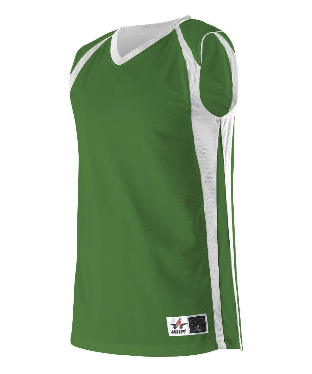 Alleson Athletic 54MMR Men's Reversible Basketball Jersey - Kelly White ...