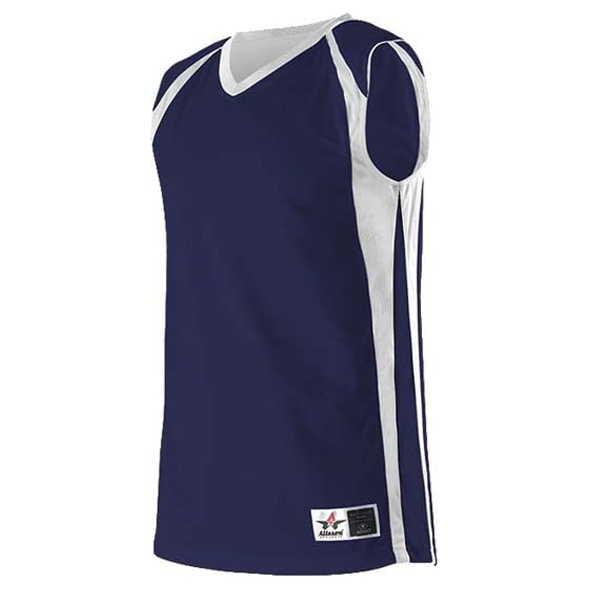 Alleson Athletic 54MMR Mens Reversible Basketball Jersey-Navy/White-2XL ...