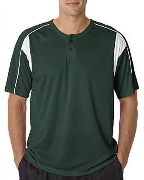 Badger Sport 7937 Adult Pro Placket - Forest White - Walmart.com