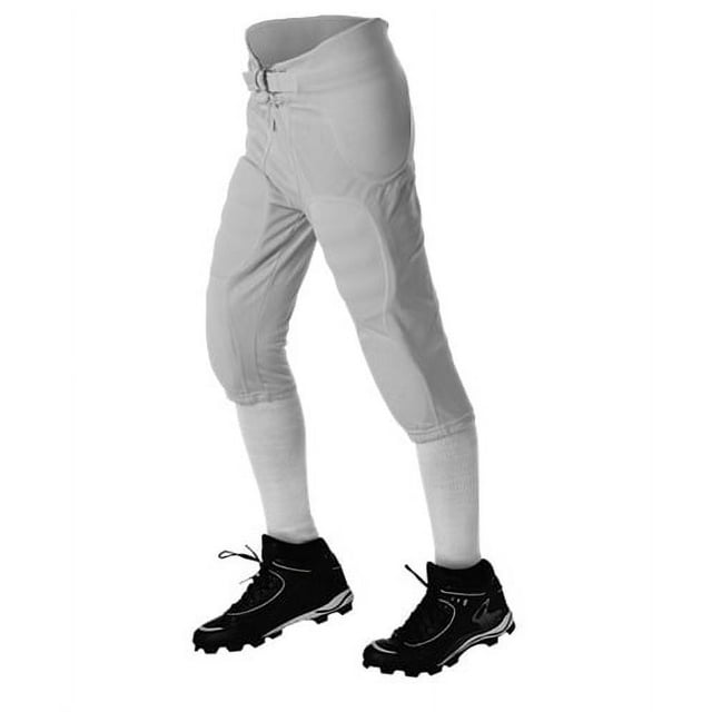 Alleson Solo Series Youth Integrated Football Pants - Grey - X-Large ...